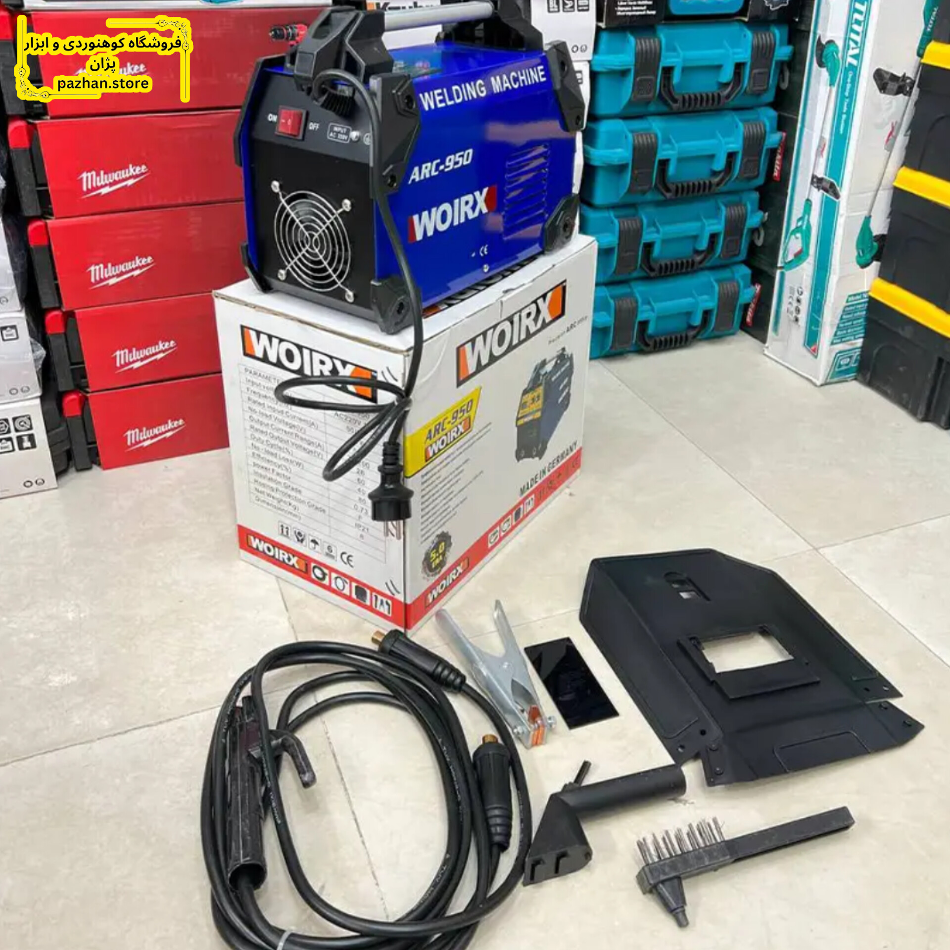 دستگاه جوش ورکس تک کاره 200 آمپر ARC-950 - ابزار پژان
